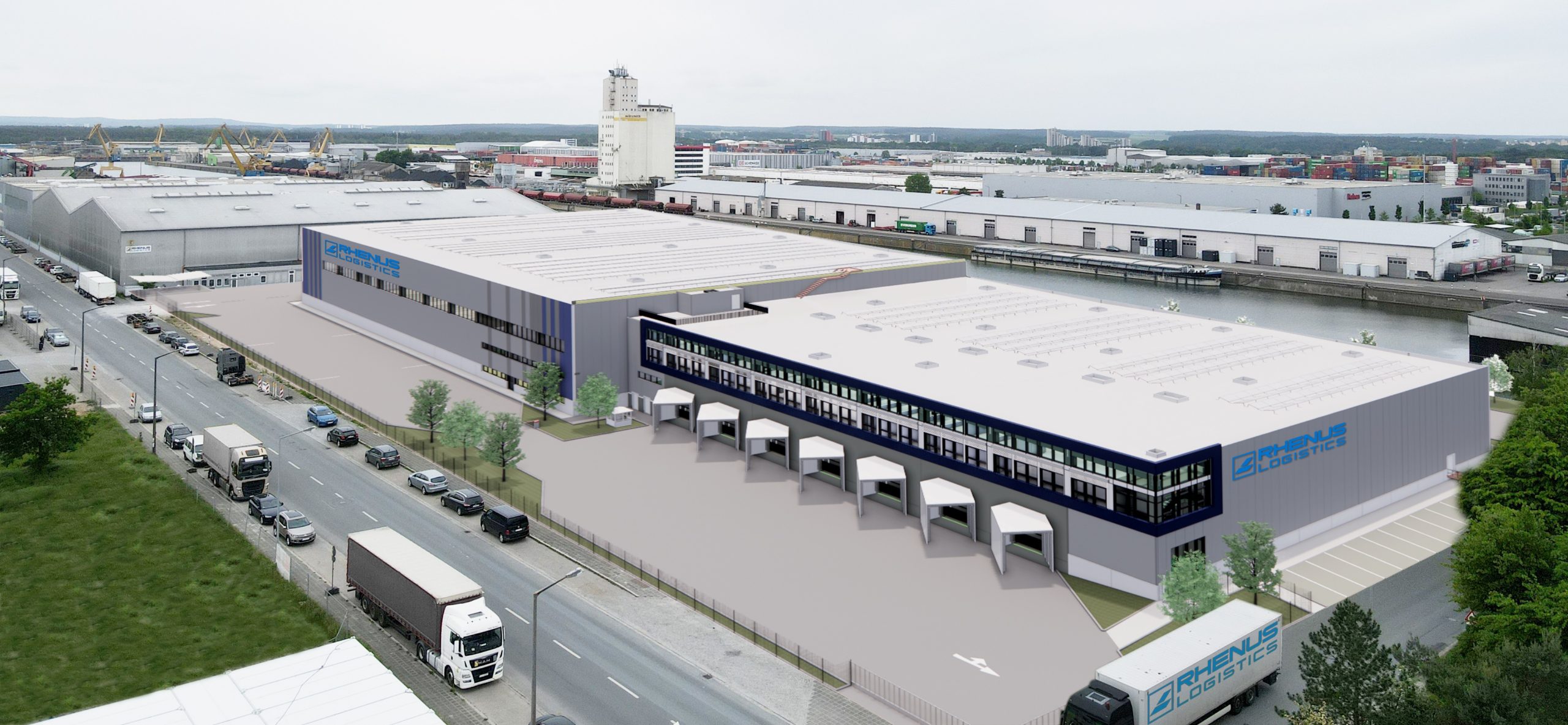 bayernhafen Nürnberg - Rhenus baut neue Logistikanlage